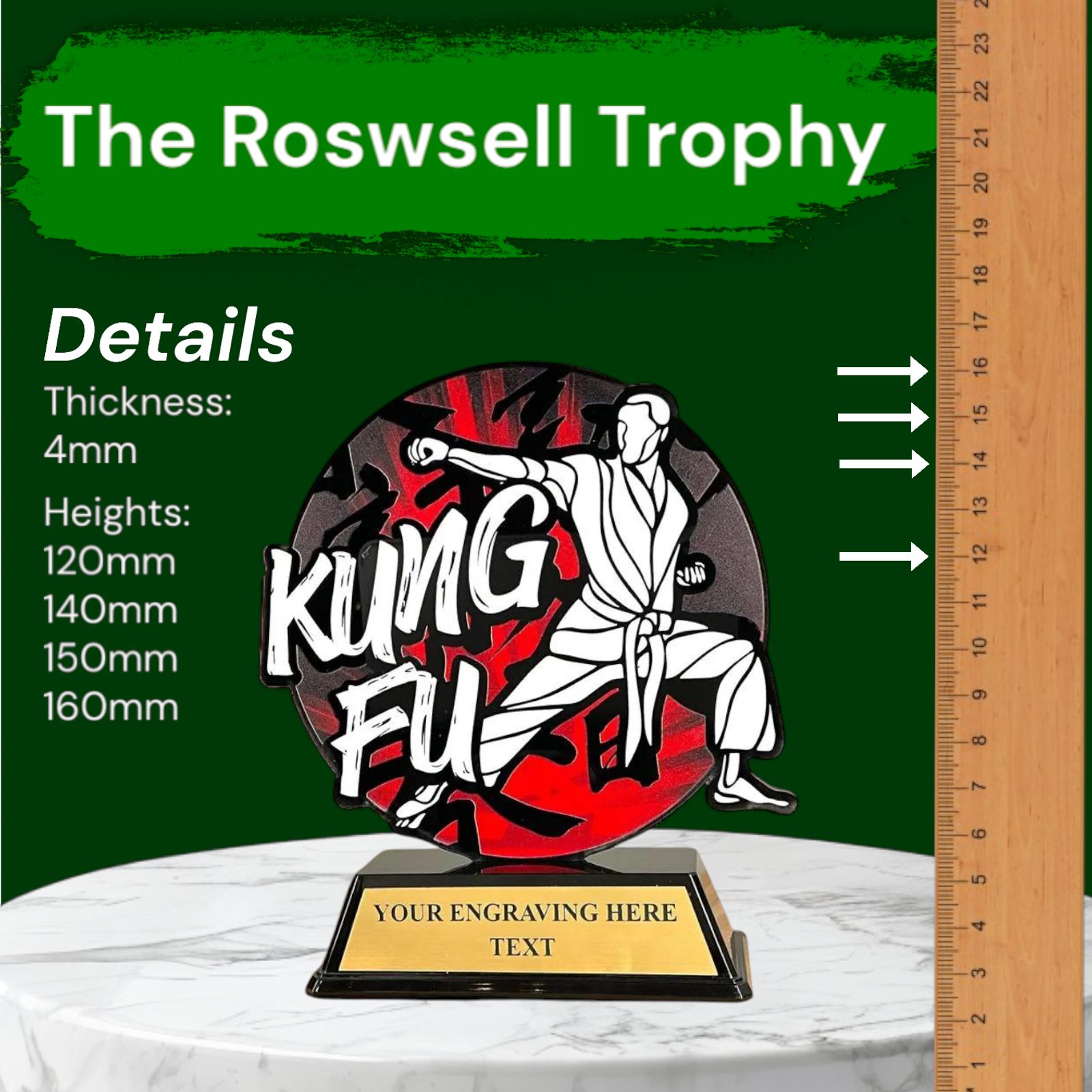 Roswell Kung Fu Trophy | Trophy Monster