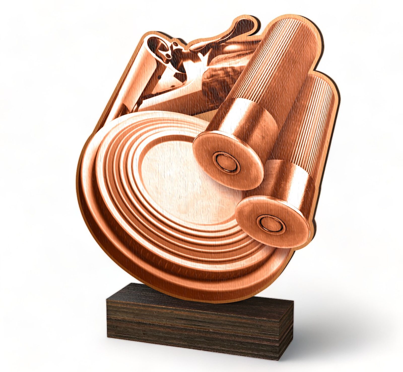 Sierra Classic Clay Pigeon Shooting Real Wood Trophy | Trophy Monster