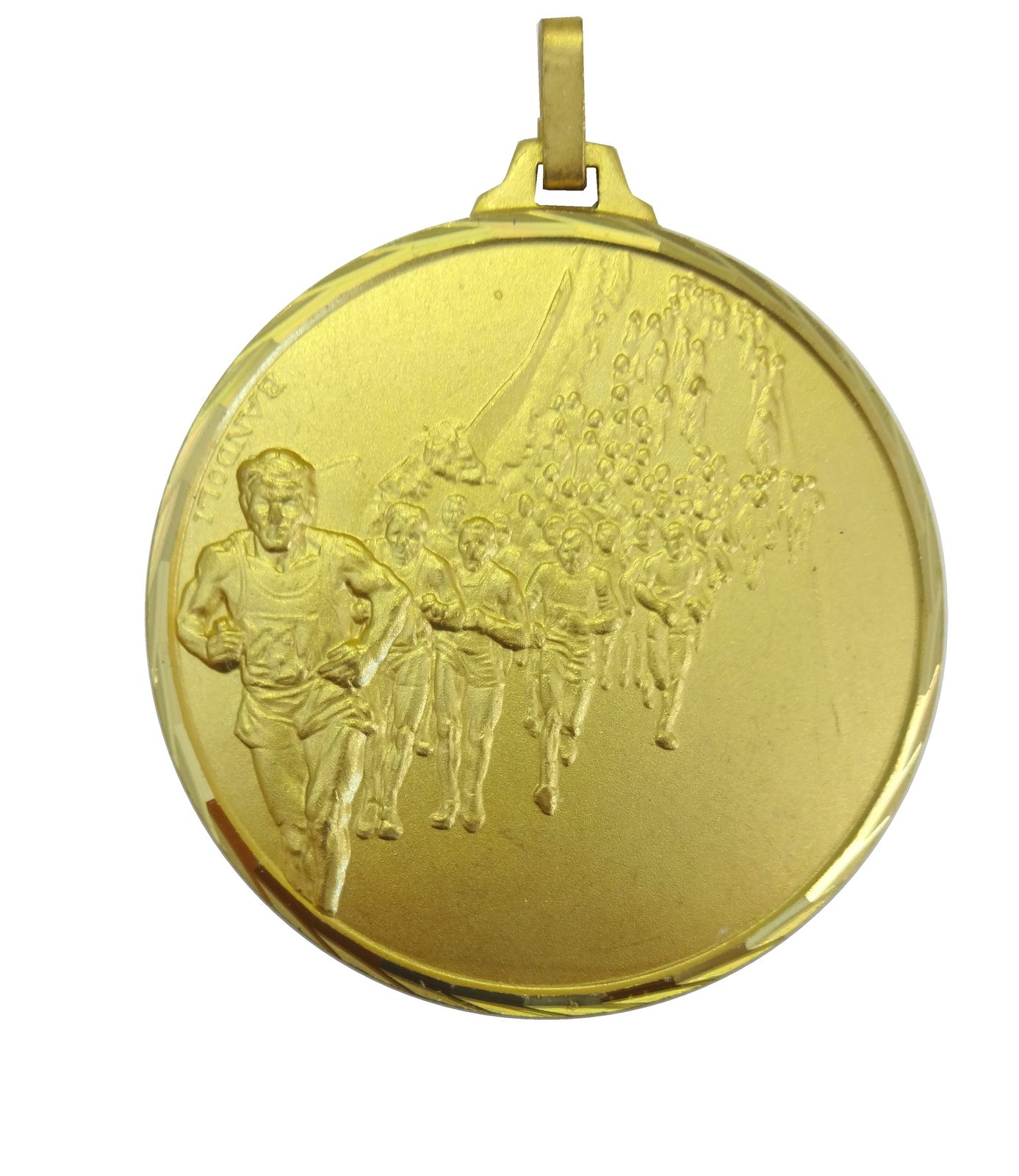 Diamond Edged Marathon Running Gold Medal | Trophy Monster
