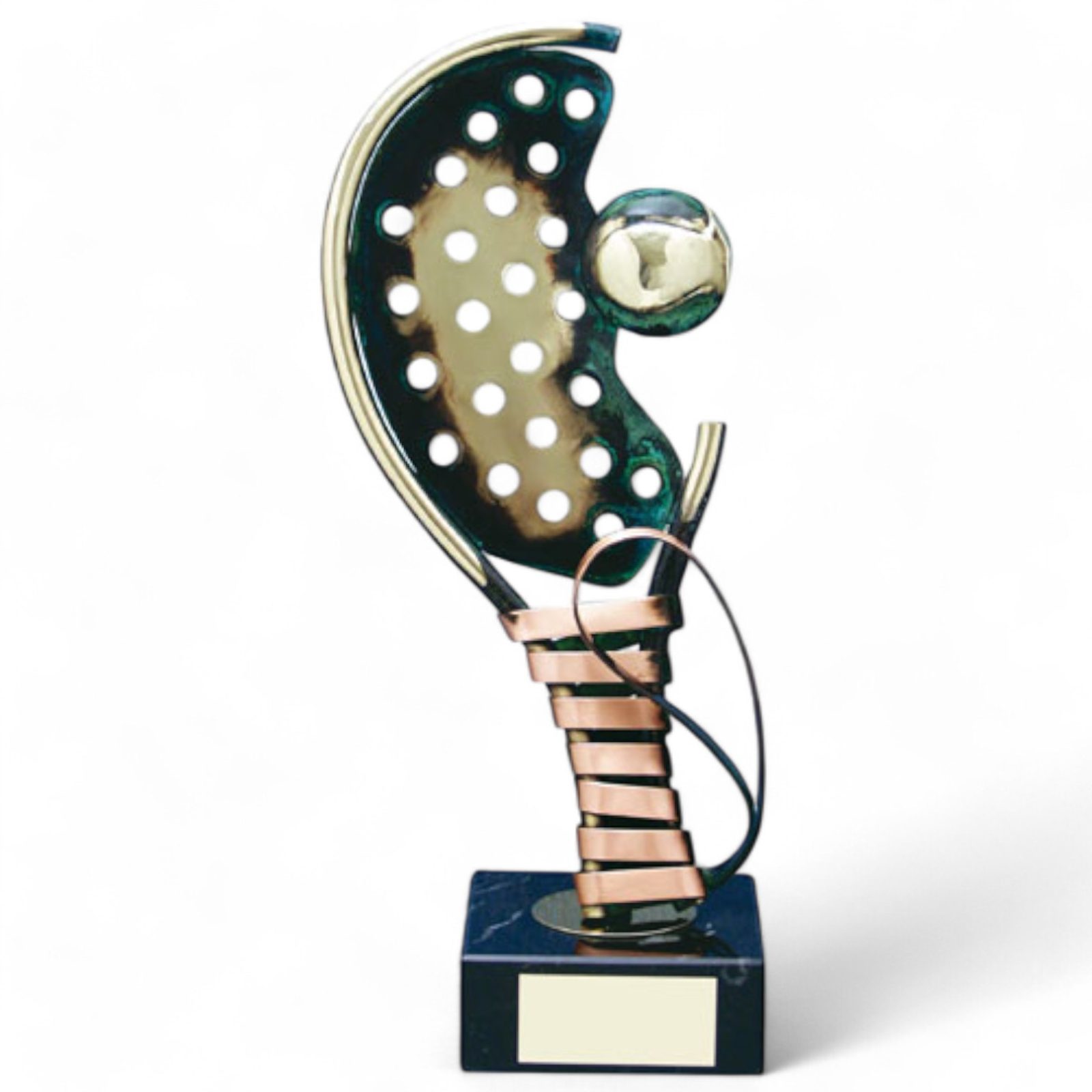 Zaragoza Padel Handmade Metal Trophy | Trophy Monster