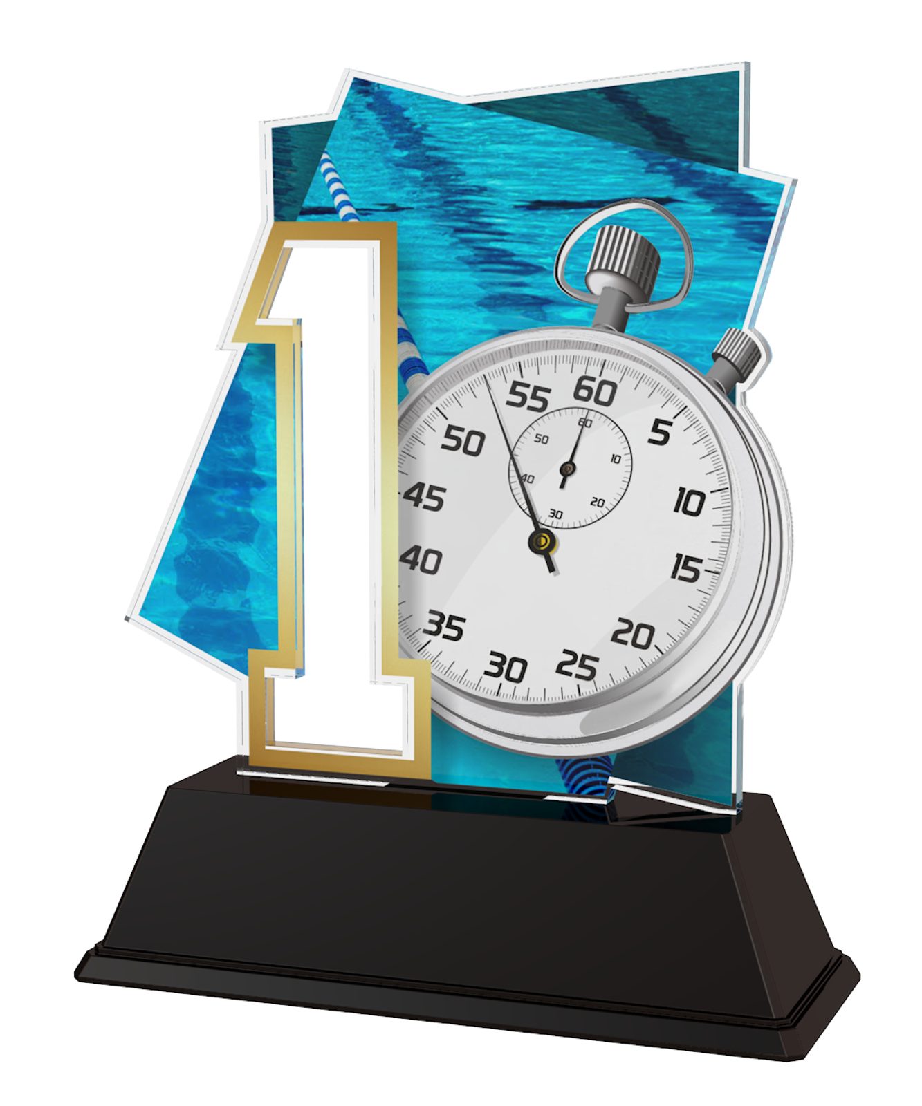 Swimming Number 1 Trophy | Trophy Monster