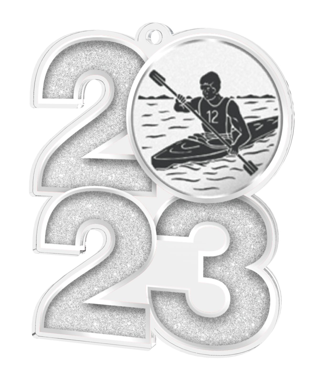 Kayak 2023 Acrylic Medal | Trophy Monster