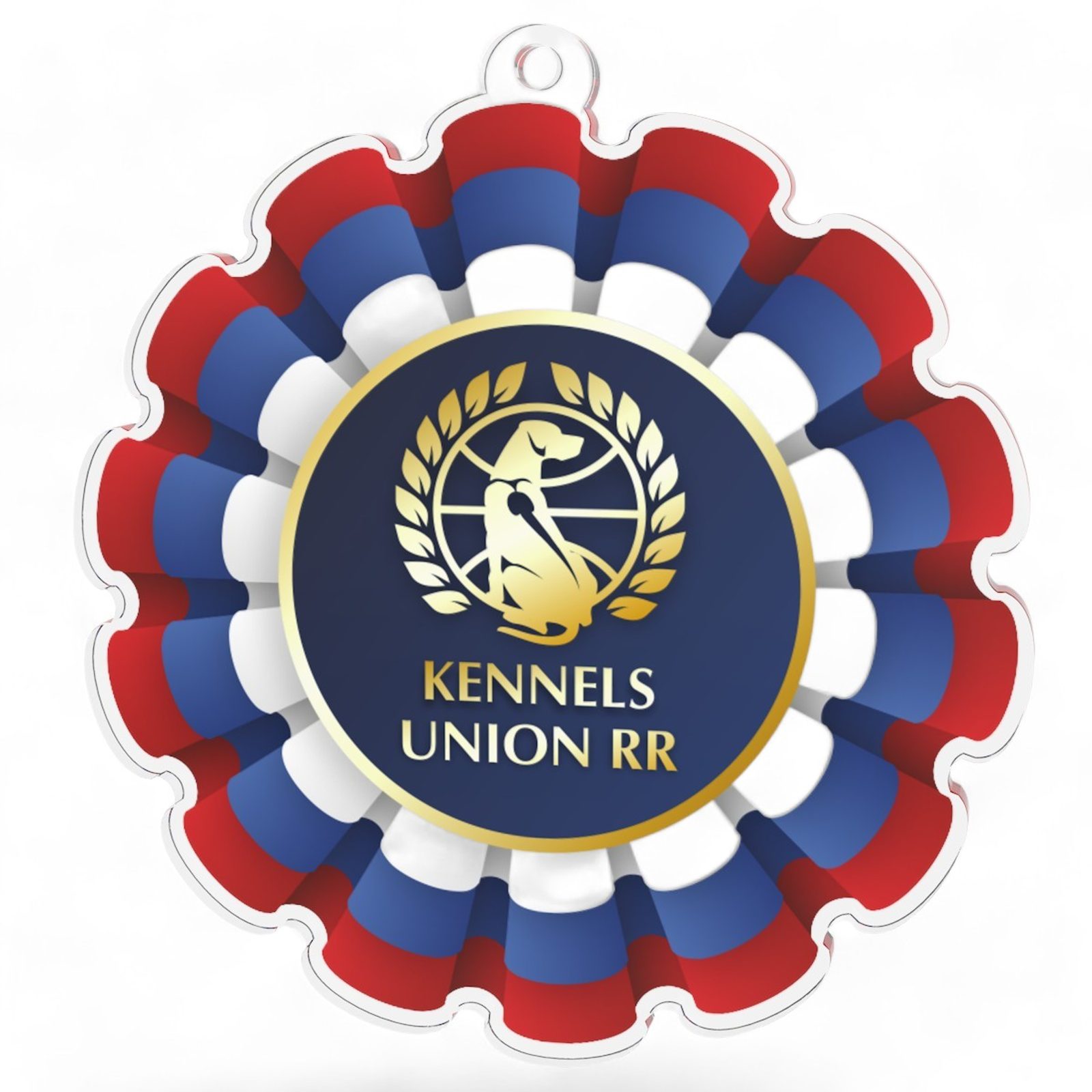 Custom Made Rosette Logo Acrylic Medal | Trophy Monster