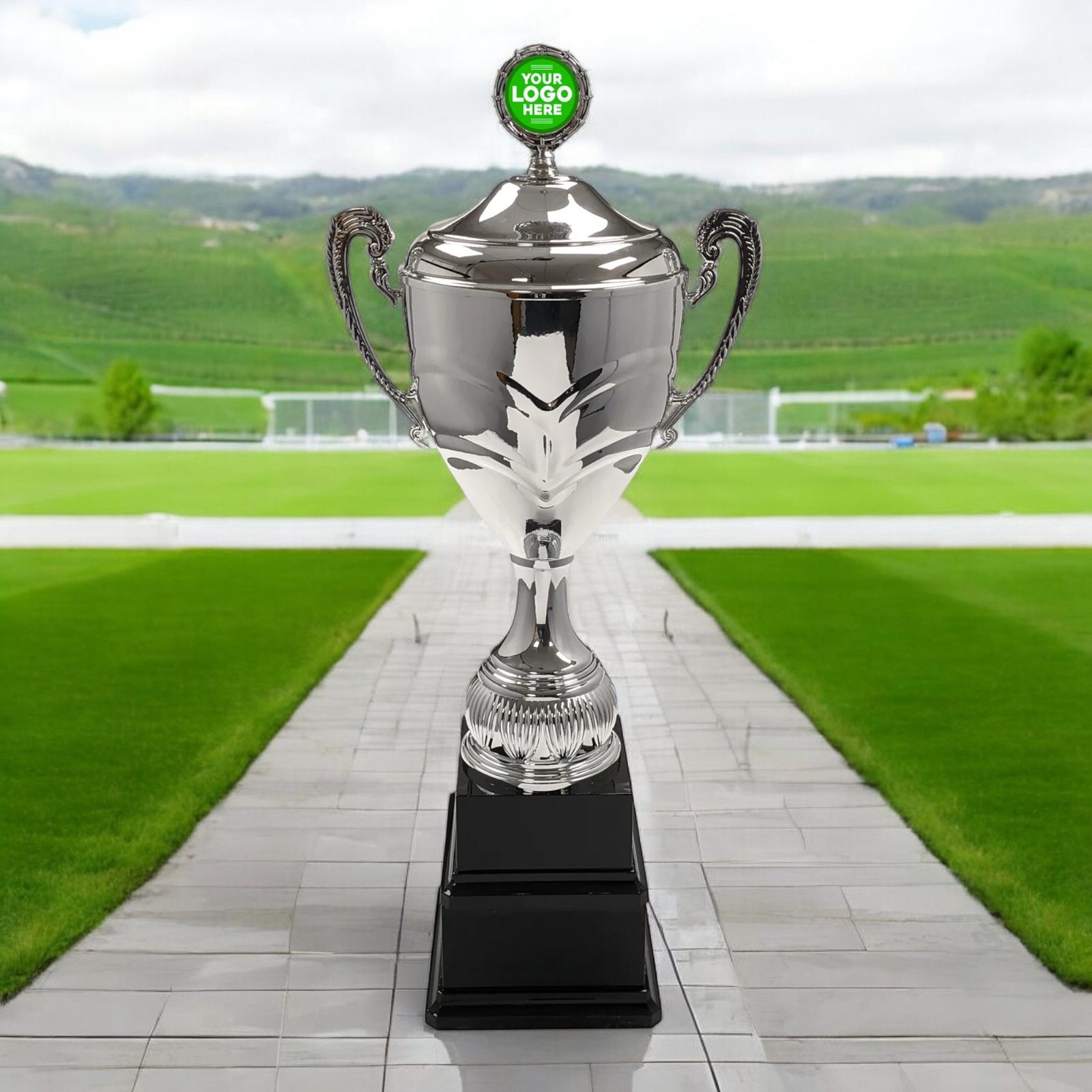 Skyscraper Silver Perpetual Logo Cup | Trophy Monster