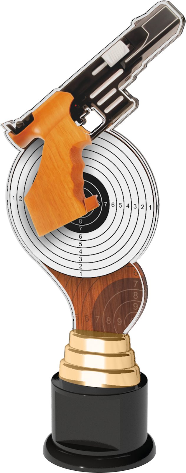 Monaco Pistol Shooting Trophy | Trophy Monster