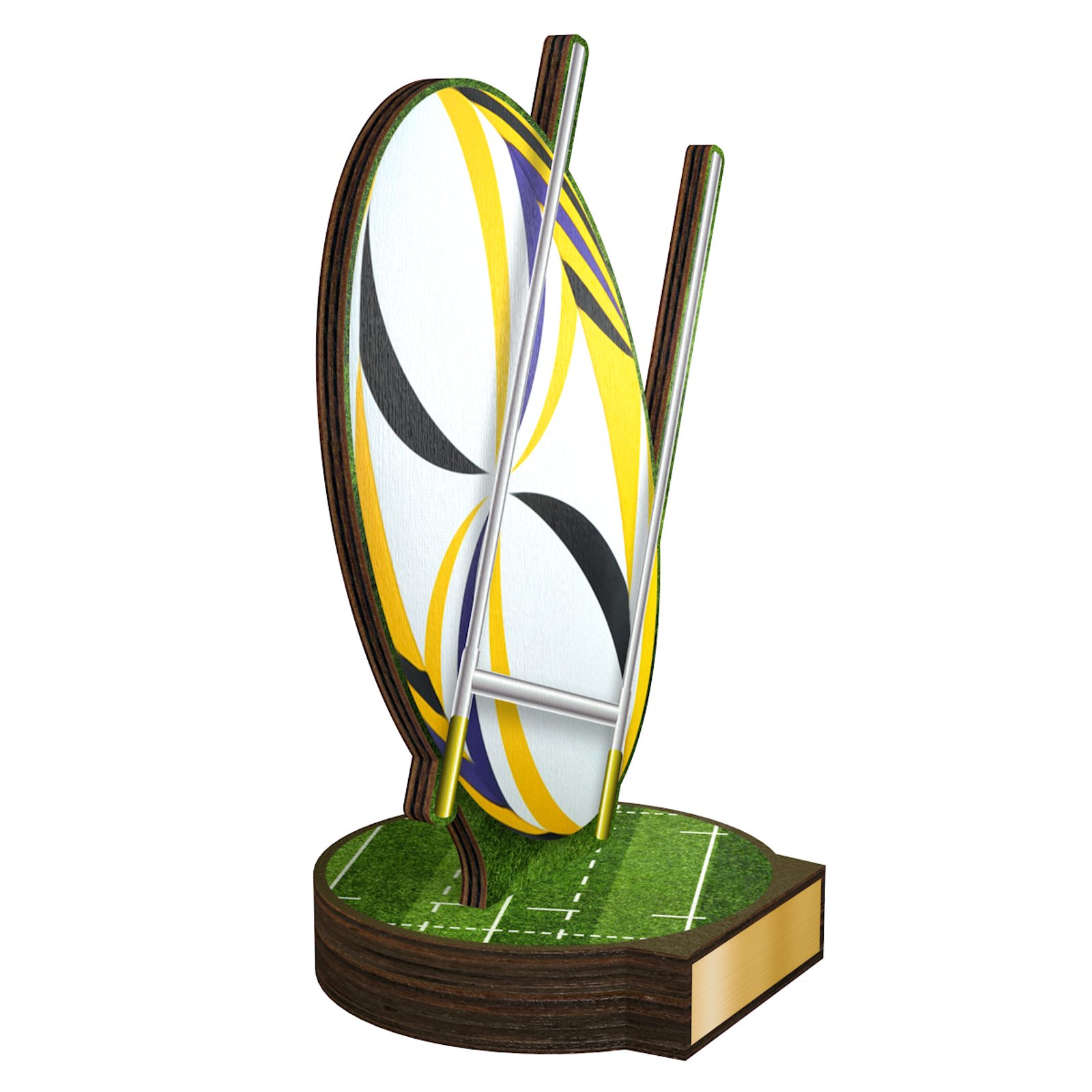 Grove Rugby Real Wood Trophy | Trophy Monster