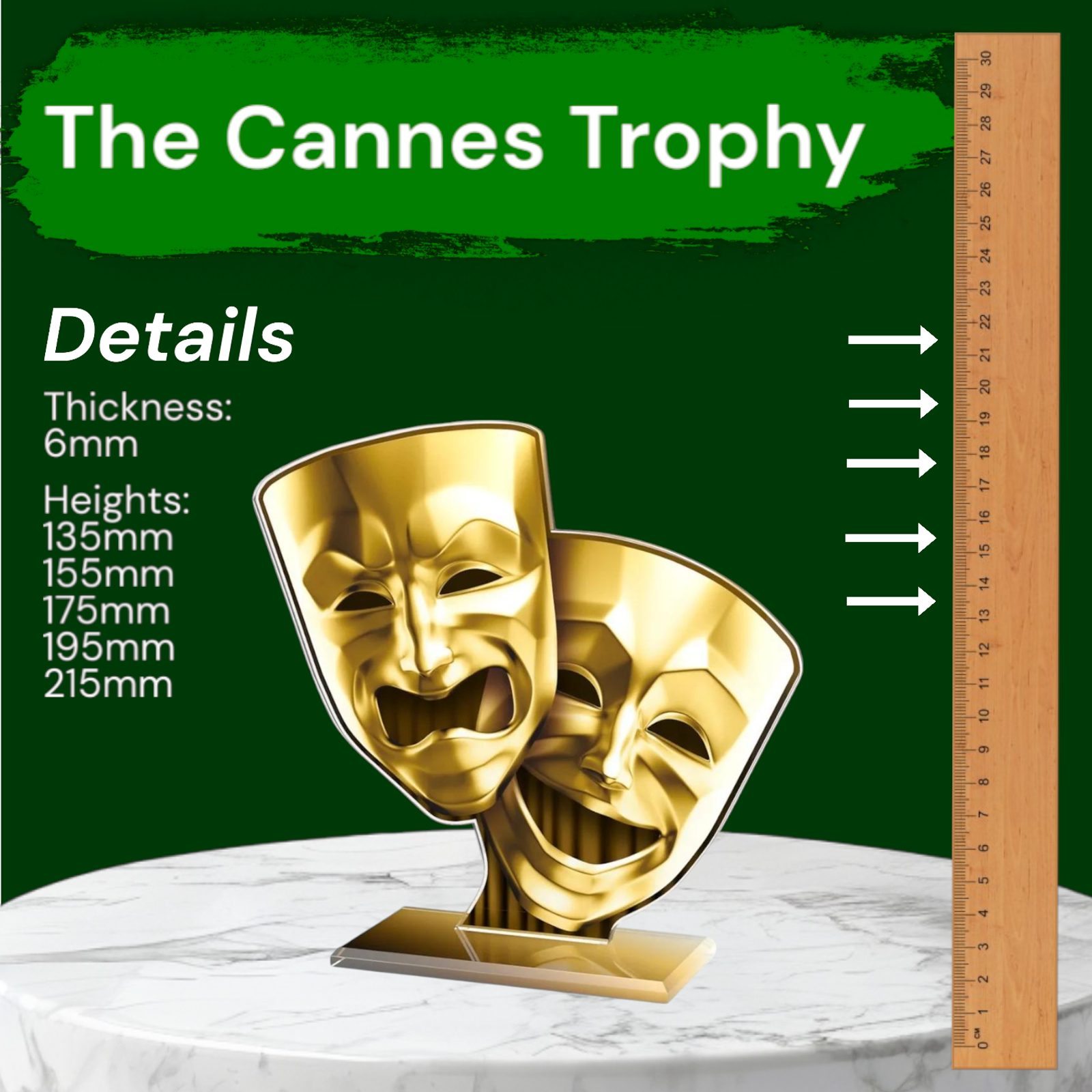 Cannes Classic Drama Theatre Trophy | Trophy Monster