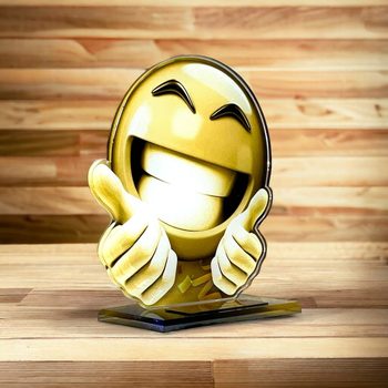 Cannes Classic Smiley Face Emoji Trophy | Trophy Monster