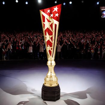 Nero Gold & Red Blade Star Trophy | Trophy Monster