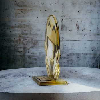 Cannes Classic Smiley Face Emoji Trophy | Trophy Monster