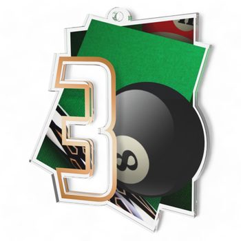 Poznan Pool Number 3 Medal | Trophy Monster