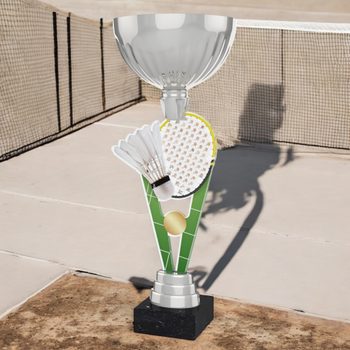 Napoli Badminton Silver Trophy Cup | Trophy Monster