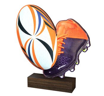 Sierra Rugby Real Wood Trophy | Trophy Monster