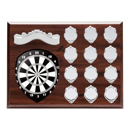 Wessex Darts Wooden 12 Year Annual Shield | Trophy Monster