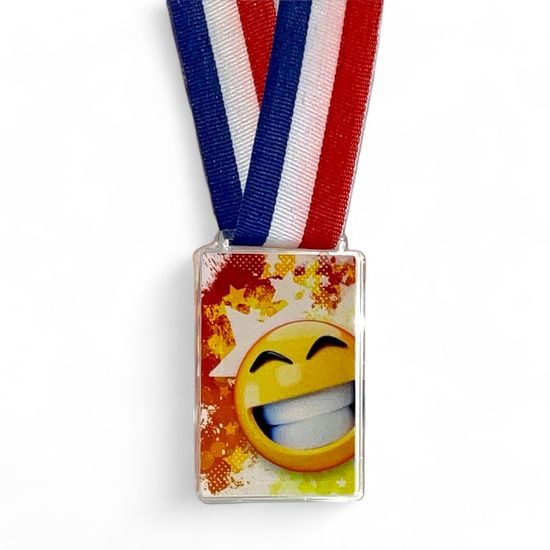 Athena Emoji Smiley Face Medal | Trophy Monster