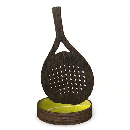 Grove Classic Padel Tennis Real Wood Trophy | Trophy Monster