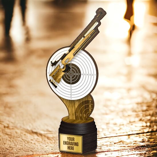 Frontier Classic Real Wood Rifle Shooting Trophy | Trophy Monster