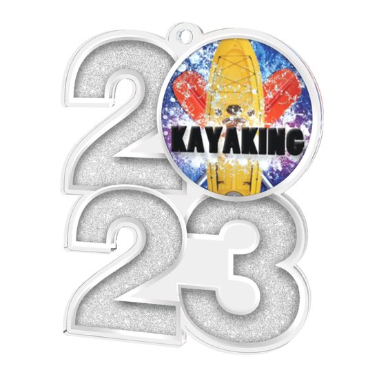 Kayaking 2023 Acrylic Medal | Trophy Monster