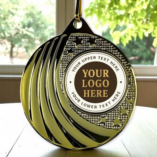 Vortex Logo Insert Gold Medal | Trophy Monster