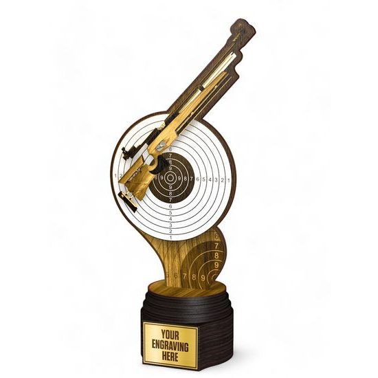 Frontier Classic Real Wood Rifle Shooting Trophy | Trophy Monster