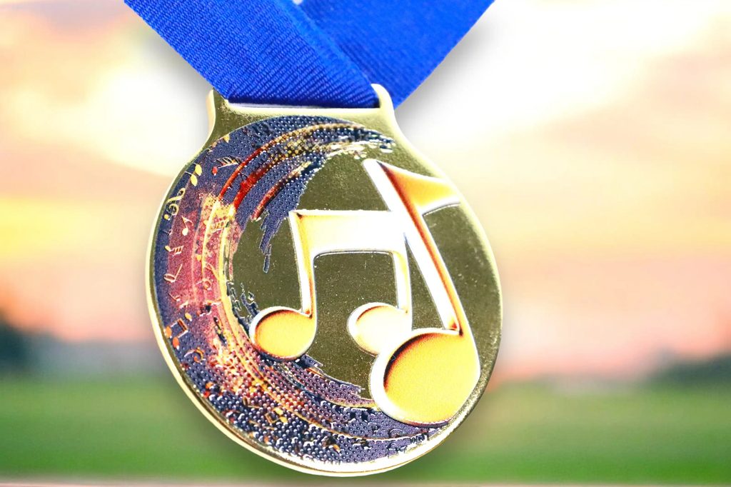 Medalla Musical 3D Sacul: Impresión de Color Vibrante | Trophy Monster ...