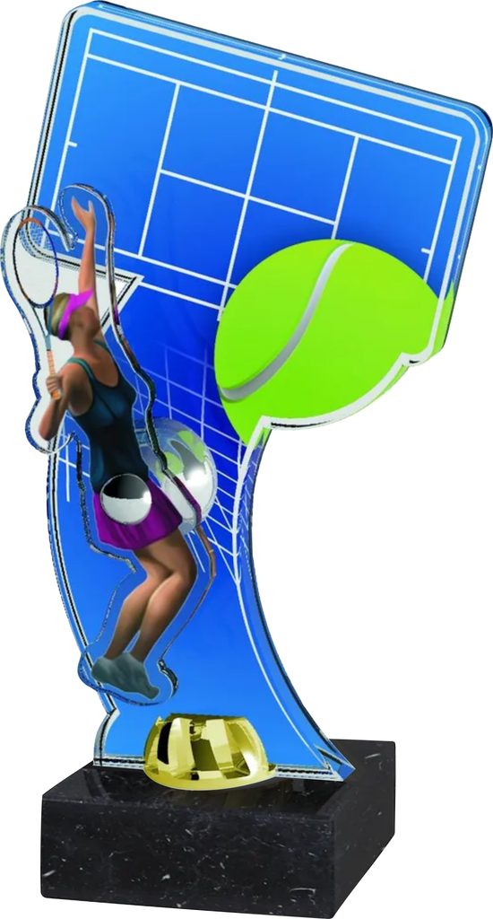 Trofeo de Tenis Femenino - Diseño Viena Elegante | Trophy Monster ⭐ Mexico