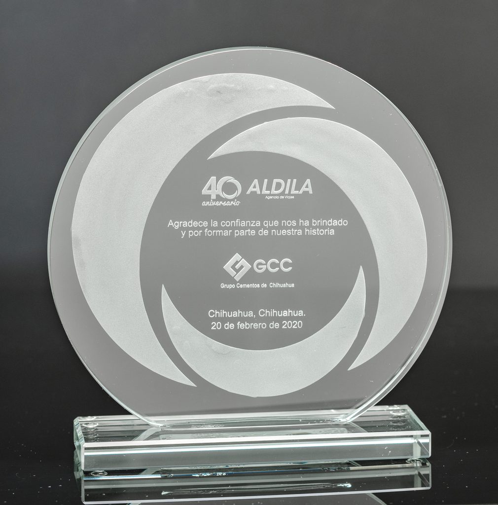 Premio Cristal Jade Bruni - Trofeo Elegante | Trophy Monster ⭐ Mexico