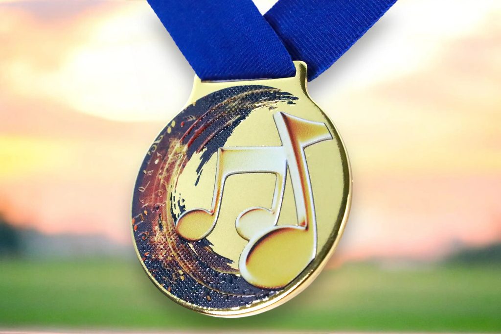 Medalla Musical 3D Sacul: Impresión de Color Vibrante | Trophy Monster ...