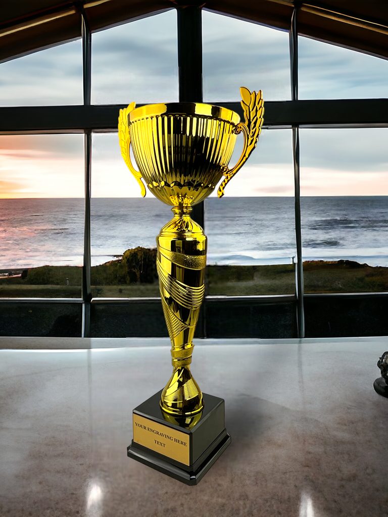 Copa Denver Gold - Premio Elegante en PVC Negro | Trophy Monster ⭐ Mexico