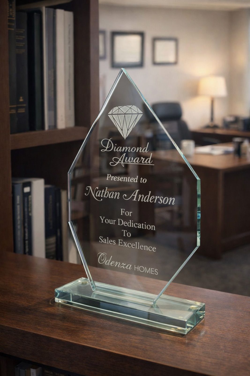 Premio Vidrio Heptagonal Personalizable | Reconocimiento | Trophy ...
