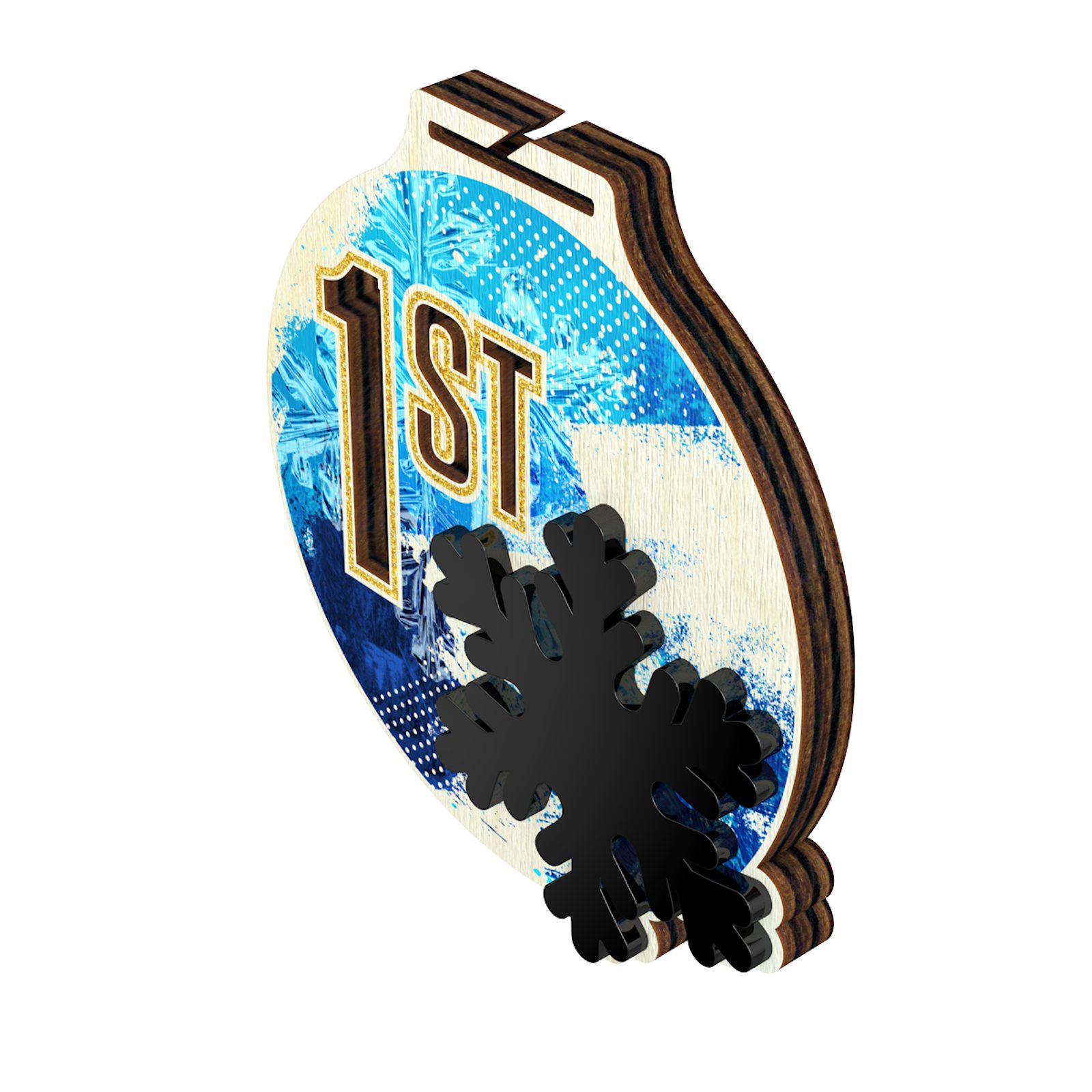 Medalla Oro Snowflake - Primer Lugar Deportes | Trophy Monster ⭐ Mexico