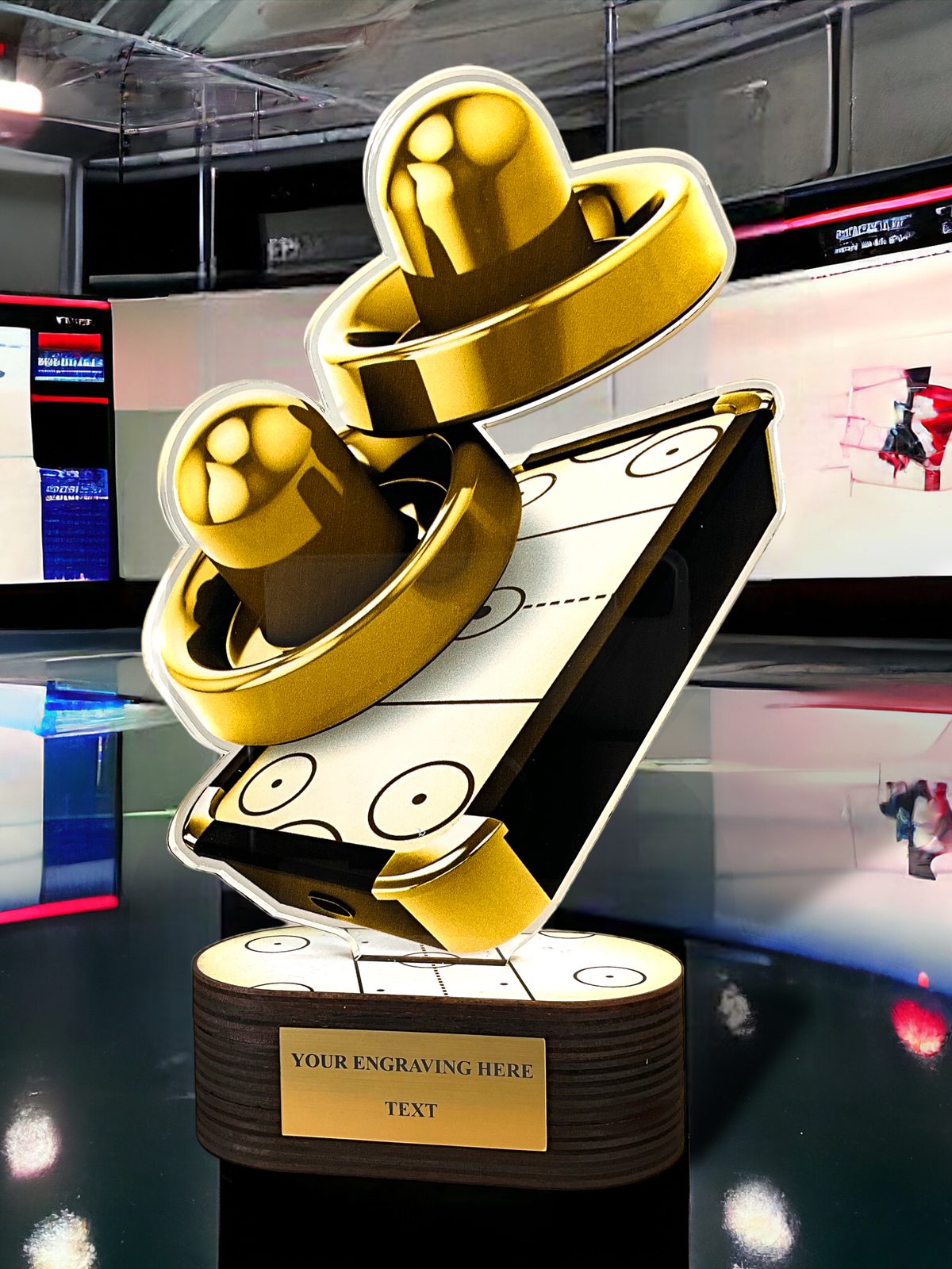 Trofeo Clásico de Hockey Aéreo - Diseño Moderno | Trophy Monster ⭐ Mexico