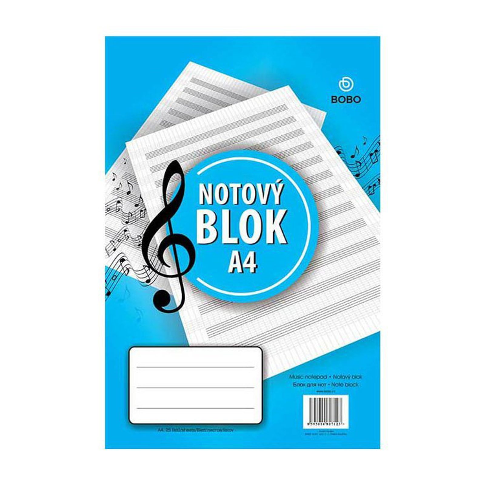 Bici.cz – Notový blok BOBO A4 – BOBO BLOK – Notový papír – Noty a knihy ...